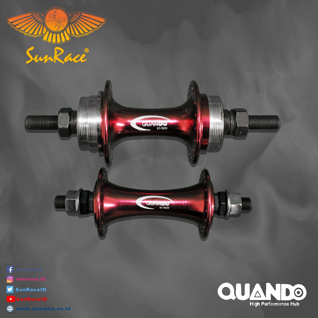 Jual HUB SEPEDA ALLOY SET QUANDO 36 H DRAT UNTUK FIXIE BMX LIPAT DLL ...
