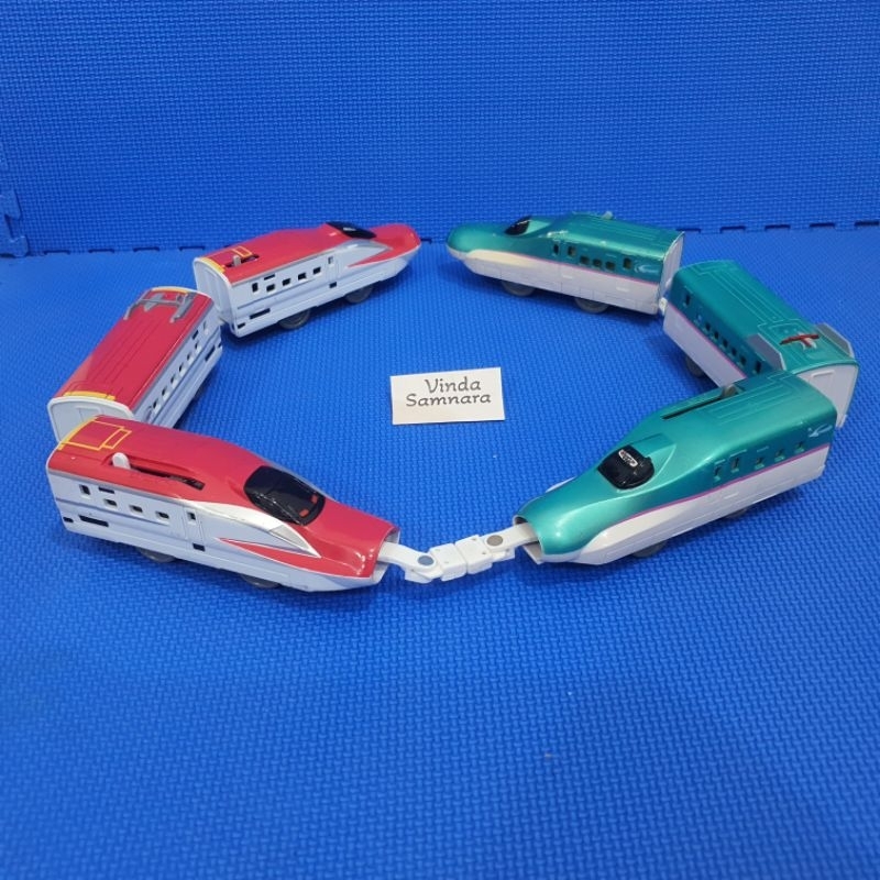 Jual Takara Tomy Plarail Shinkansen Join Set E5 Hayabusa and E6 Komachi | Shopee Indonesia