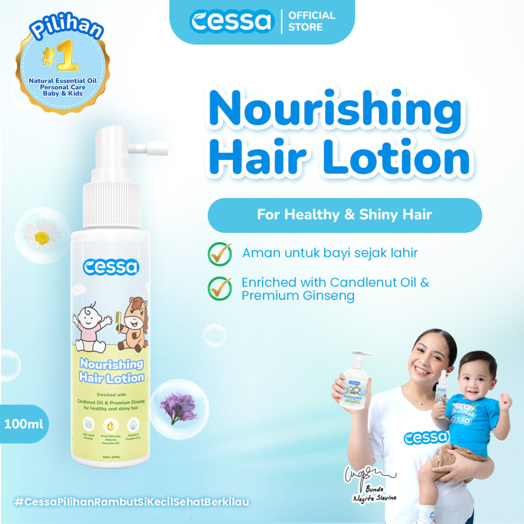 Jual Cessa Nourshing Hair Lotion - Healthy & Shiny Hair 100 Ml | Shopee ...