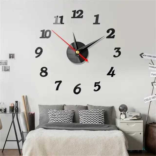 Jual MIINII Jam Dinding Unik DIY Tempel Besar Giant Wall Clock Quartz ...