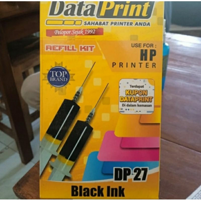 Jual Tinta Suntik Dataprint 27 HP hitam | Shopee Indonesia