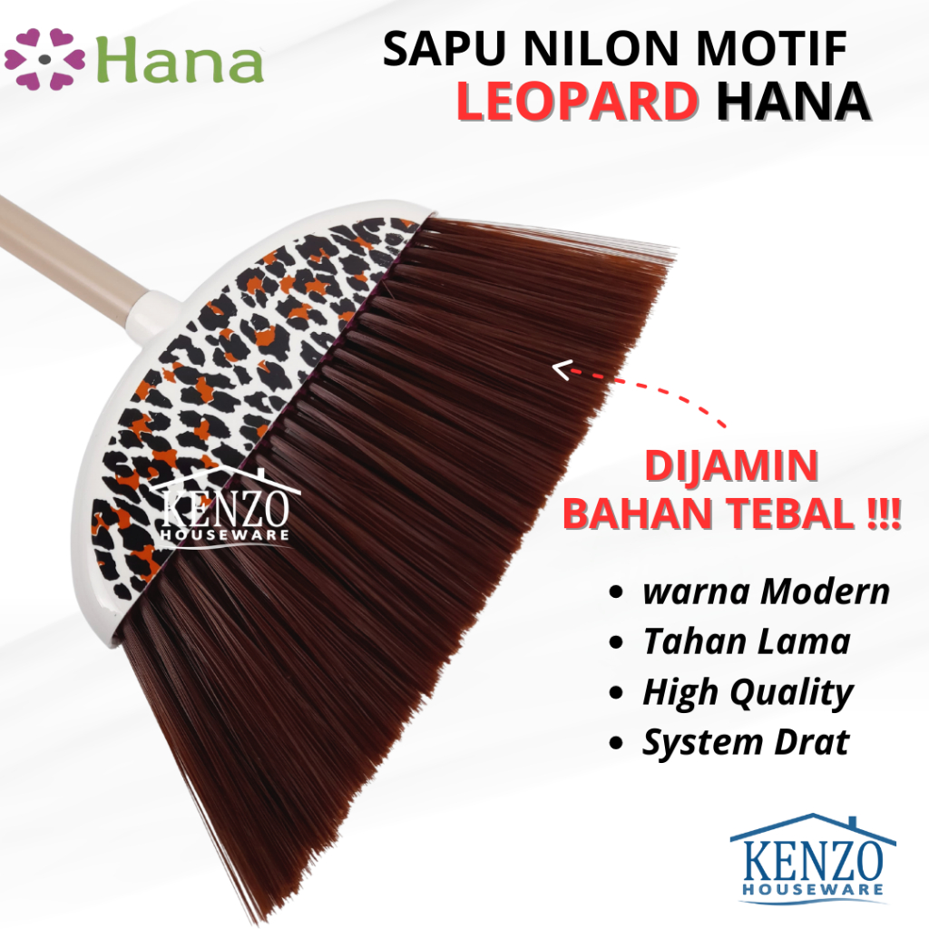 Jual Sapu Lantai Karakter Motif Hewan Leopard Nilon Plastik Broom Awet ...