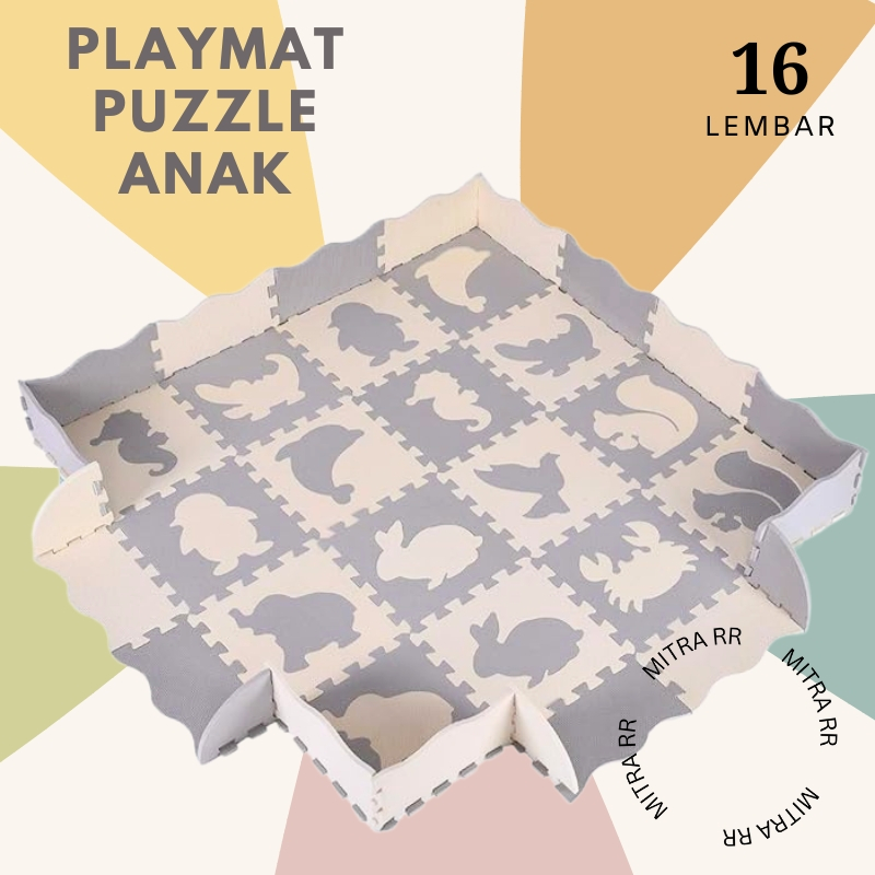 Jual Caption Puzzle Playmat Bayi Pagar | Matras Alas Bermain Anak ...