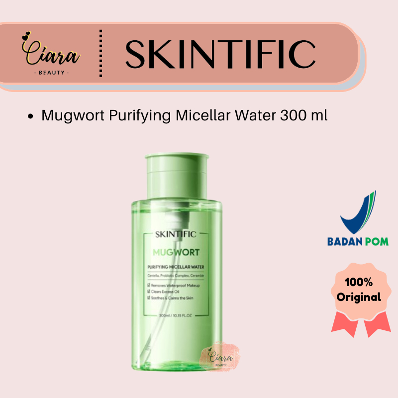 Jual SKINTIFIC Mugwort Purifying Micellar Water 300 ml | Shopee Indonesia