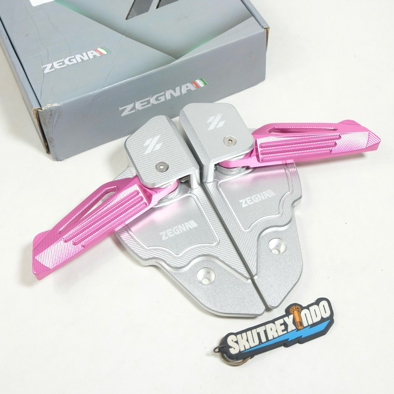 Jual Footstep Z-02 Zegna Silver Pink Vespa Sprint Primavera | Shopee ...