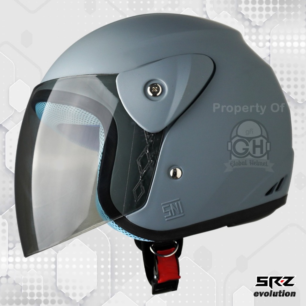 Jual HELM EVOLUTION POLOS DIM GREY DOFF HALF FACE MODEL GM EVO | Shopee ...