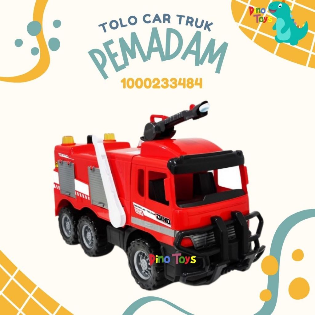 Jual TRUK PEMADAM Dino Rescue Team Ride on Truck Pemadam Tolo car SHP 690 | Shopee Indonesia