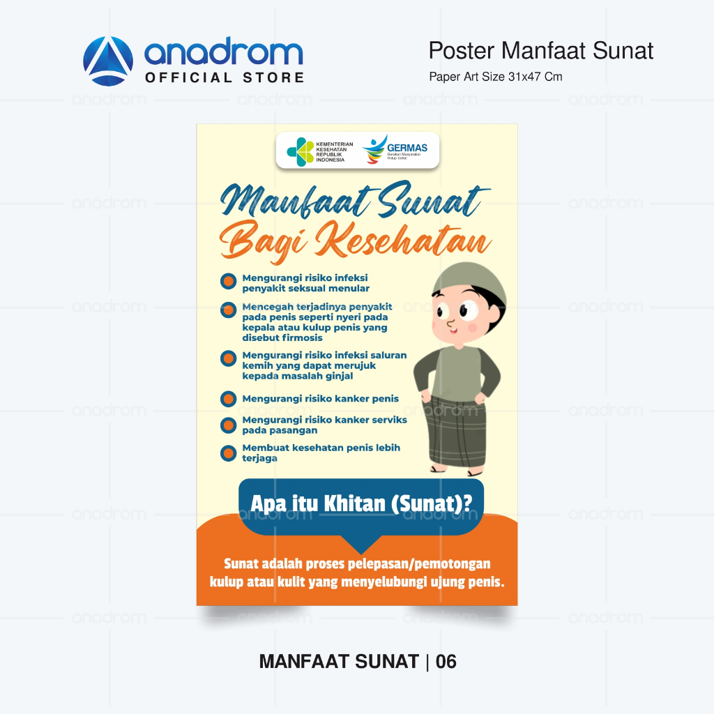 Jual Poster Seputar Manfaat Sunat Bagi Kesehatan | Poster Promosi ... Jual Poster Seputar Manfaat Sunat Bagi Kesehatan | Poster Promosi ...