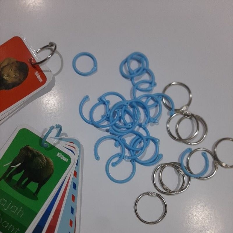 Jual Ring Binder Flashcard Plastik Besi diameter 30mm dan 40mm ...