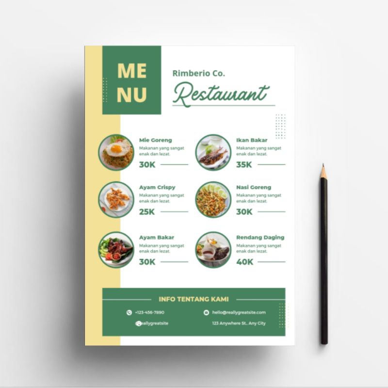 Jual JASA DESAIN MENU MAKANAN/MINUMAN MURAH AESTHETIC KEKINIAN | Shopee ...