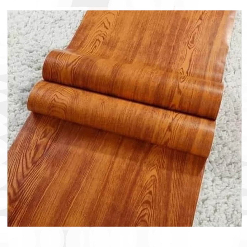 Jual Wallpaper Dinding Kayu Wallaper Serat Coklat Tebal 7,5m Lebar 45 ...