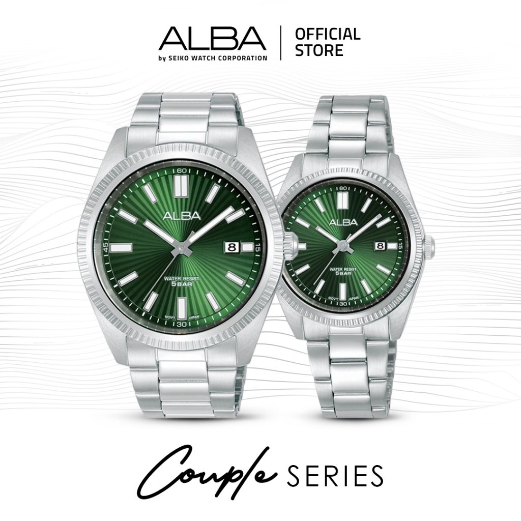 Jual ALBA Jam Tangan Couple AS9S67 & AH7CK9 Quartz Stainless Steel ...