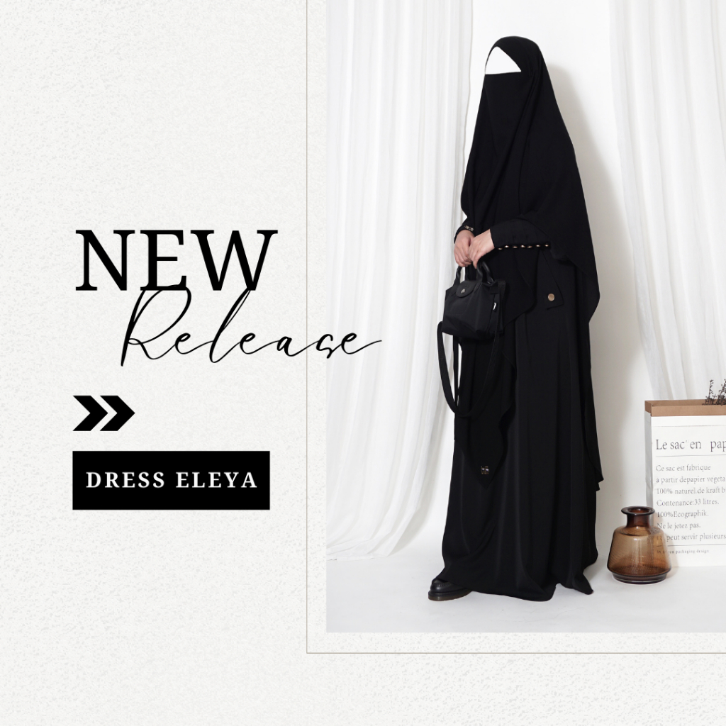 Jual Qameelah - Eleya Dress Baju Muslim Muslimah Premium Bahan Lembut ...