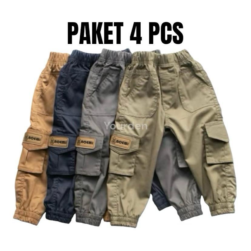 Jual 4 pcs celana chino cargo anak laki laki 1-12 tahun | Shopee Indonesia