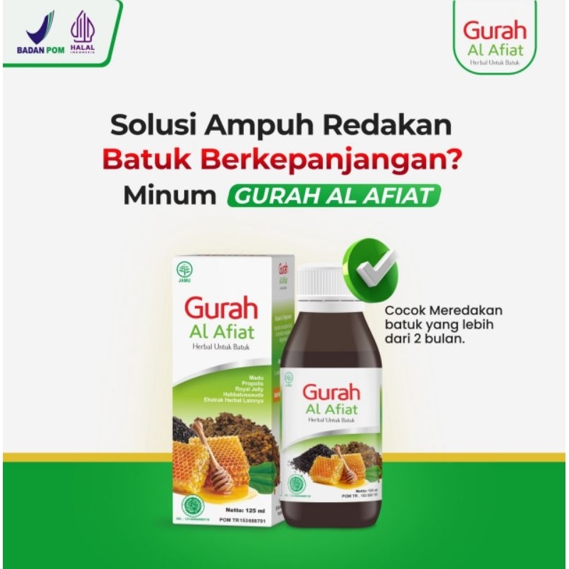 Jual Gurah Al Afiat Gurah Al Afiat memiliki perpaduan herbal yang tepat ...