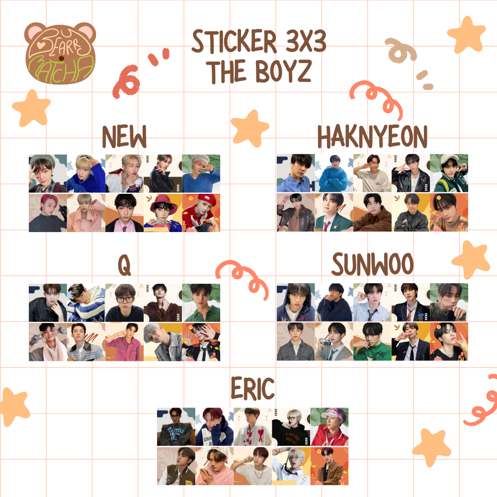 Jual [READY STOCK] isi 50 pcs THE BOYZ 3x3 sticker | Shopee Indonesia