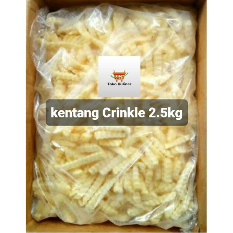 Jual Kentang Goreng Crinkle Import 2.5kg | Shopee Indonesia