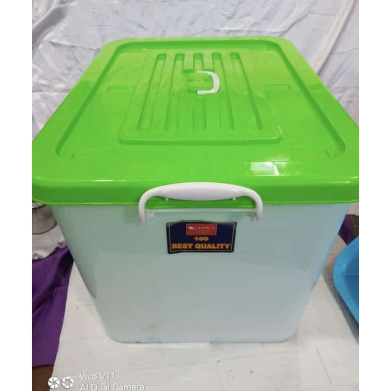 Jual Box container merk gajah100 liter ukuran 66 x 50 x 43 cm | Shopee ...