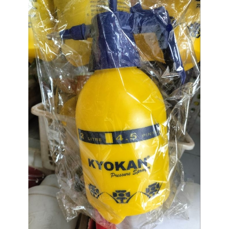 Jual kyokan 2 liter semprotan burung tanaman pompa warna kuning ...