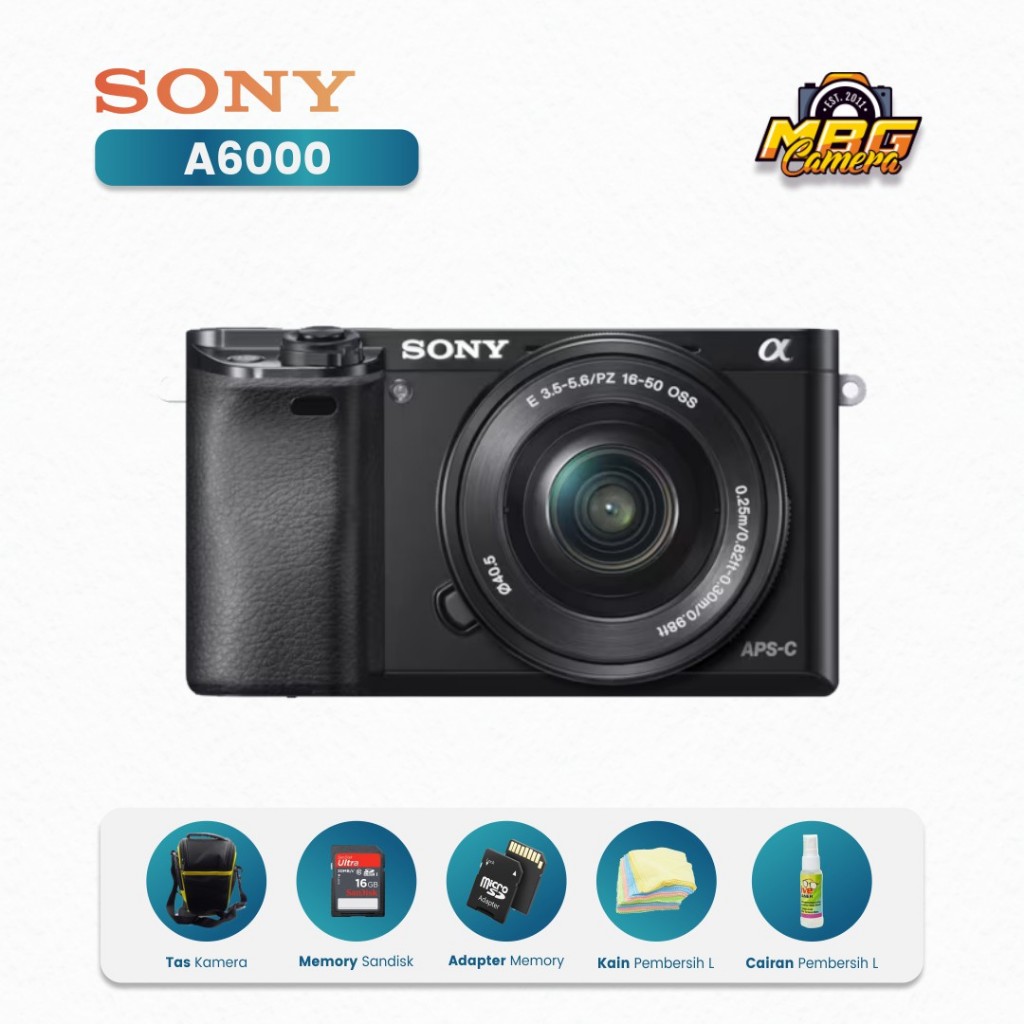 Jual CAMERA MIROLES SONY A6000 / A6K BANYAK BONUS BERGARANSI MURAH ABIS ...