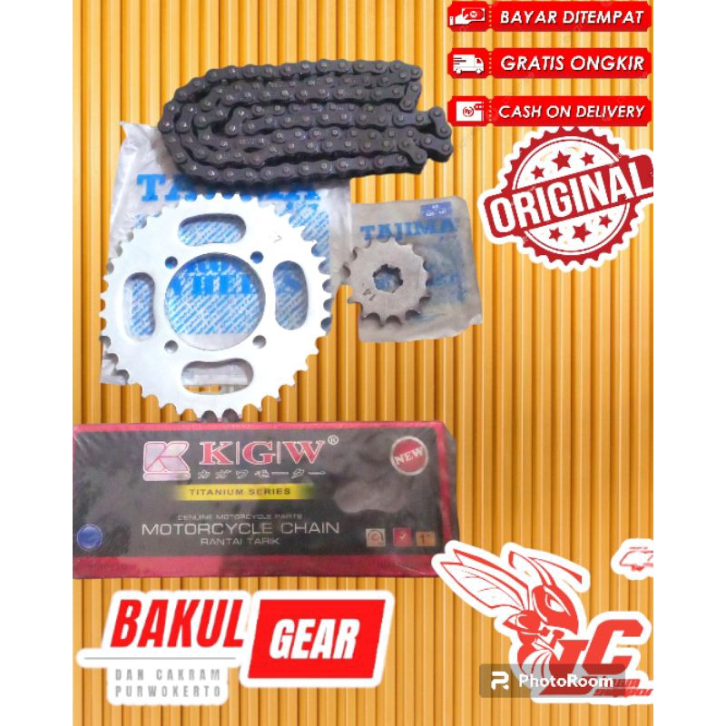 Jual ( BEBAS PILIH UKURAN ) Gear set Girset gir Jupiter z fizr RX king ...