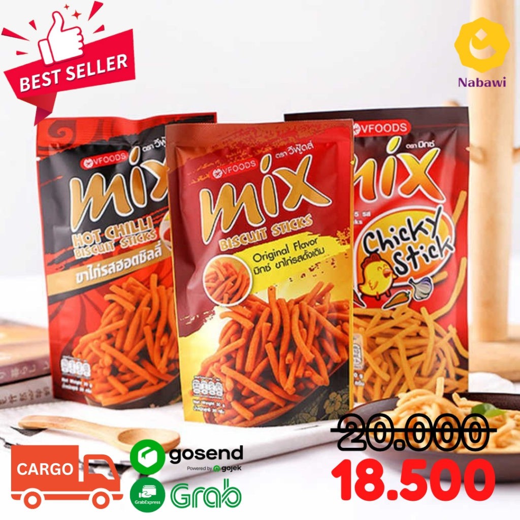 Jual VFoods Mix Biscuit Stick 60 Gram Rasa Original dan Spicy Korean ...