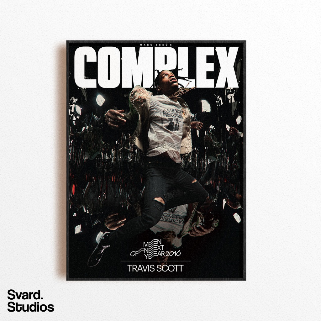 Jual Poster Frame Travis Scott - Frameblock | Shopee Indonesia