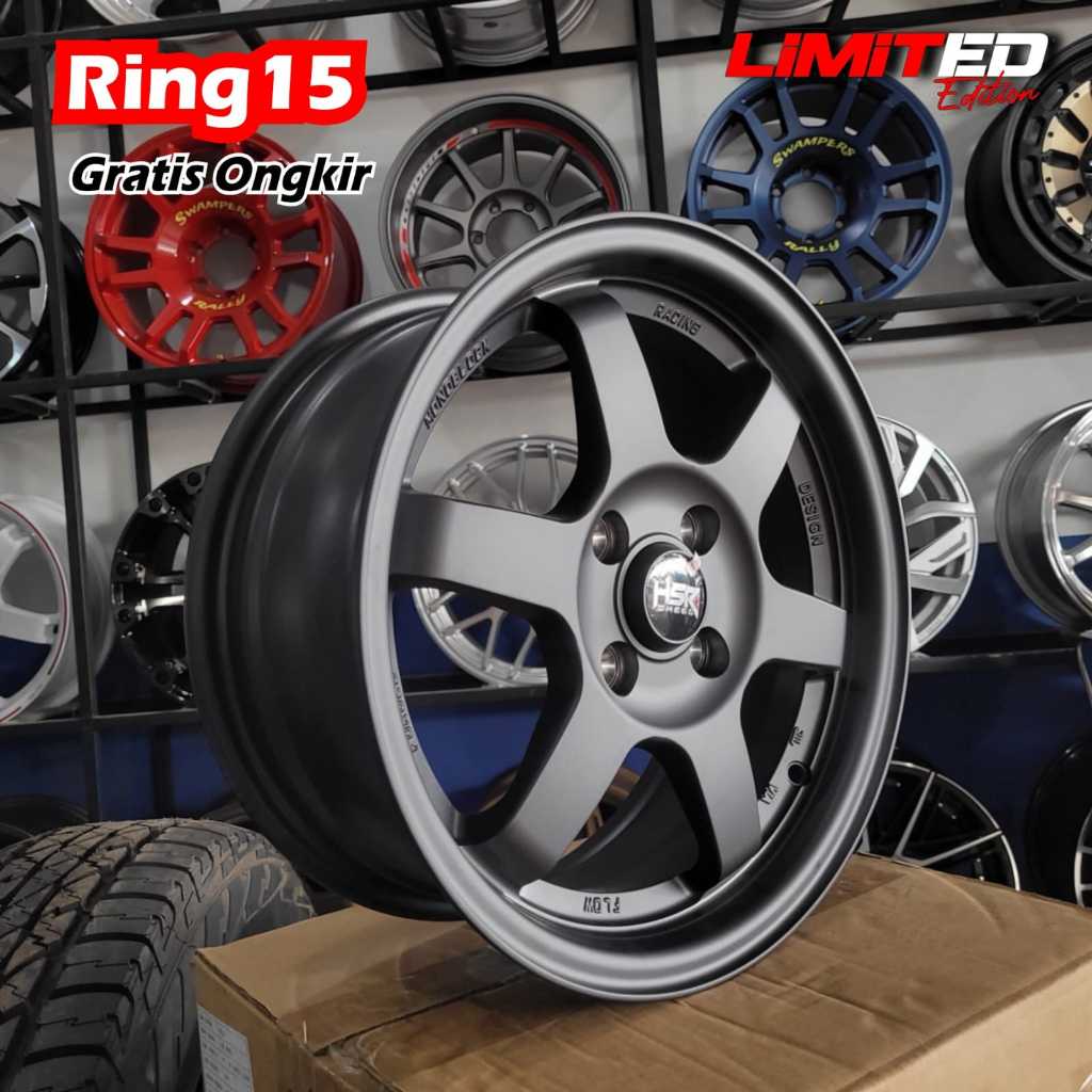 Jual Velg mobil ring 15 HSR TOKYO velg mobil racing r15 Agya,ayla,ignis,brio,calya,sigra,jazz ...