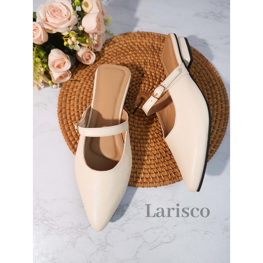 Jual Larisco Sofia Sendal Sepatu Wanita, Sendal Mules, Hak 2 Cm ...
