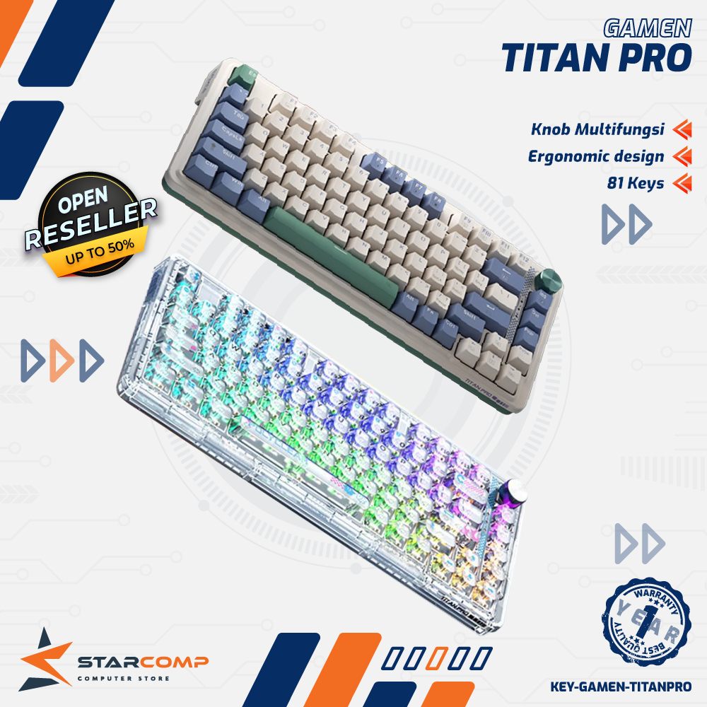 Jual GAMEN Titan Pro Gaming Mechanical Gaming Keyboard | Shopee Indonesia