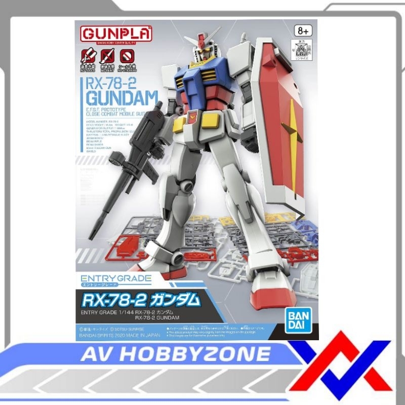 Jual Entry Grade RX-78-2 Gundam (1/144) Bandai | Shopee Indonesia