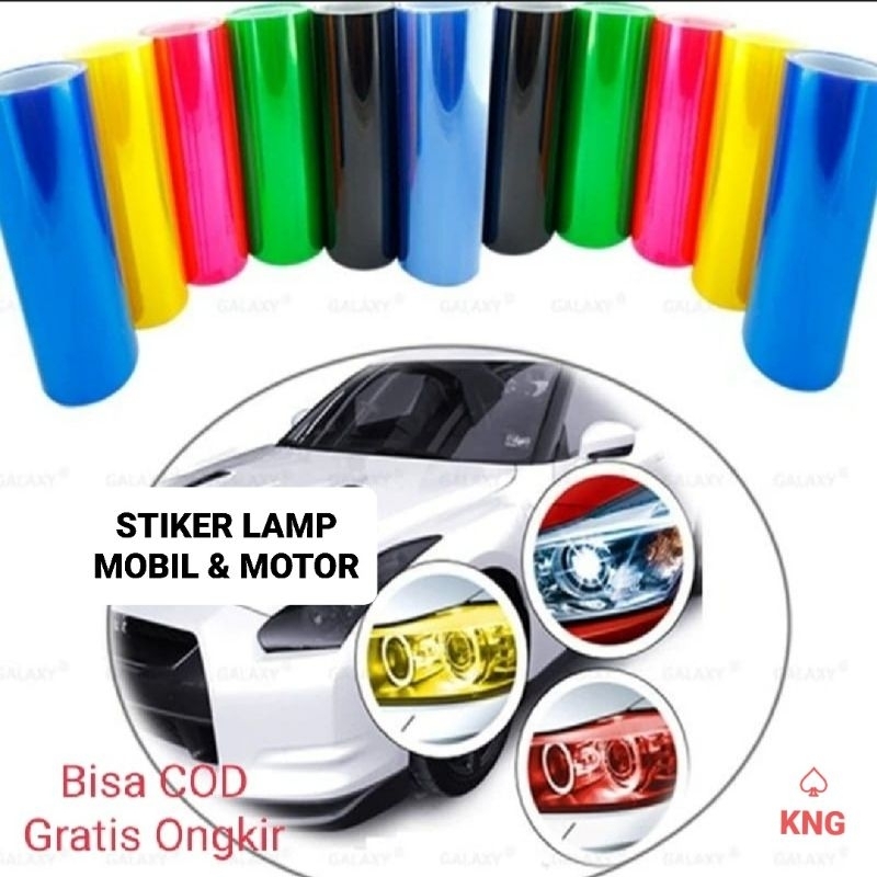 Jual Stiker Lampu Motor Mobil Ukuran Lebar 30cm Panjang 50cm - Sticker ...