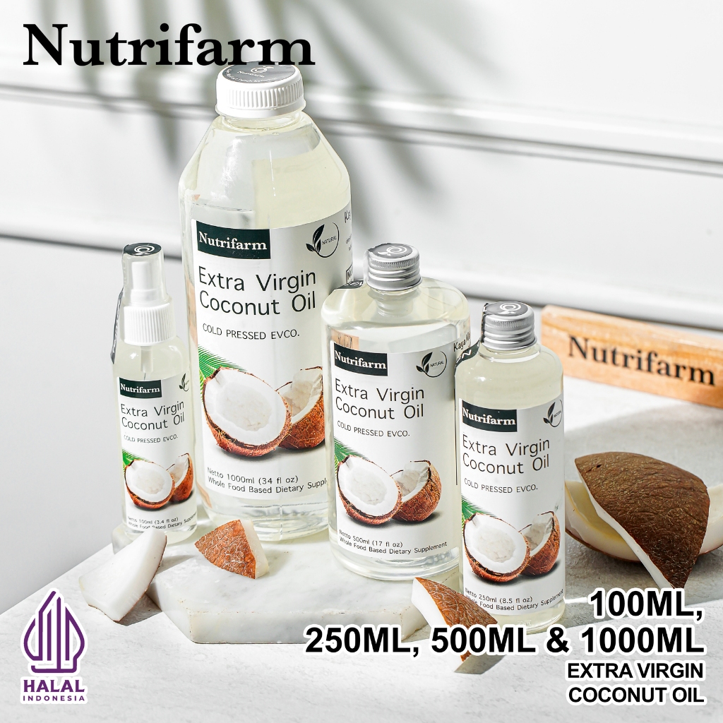 Jual EXTRA VIRGIN COCONUT OIL 100ML, VCO 250ML, VCO 500ML, VCO 1000ML / MINYAK KELAPA MURNI ...