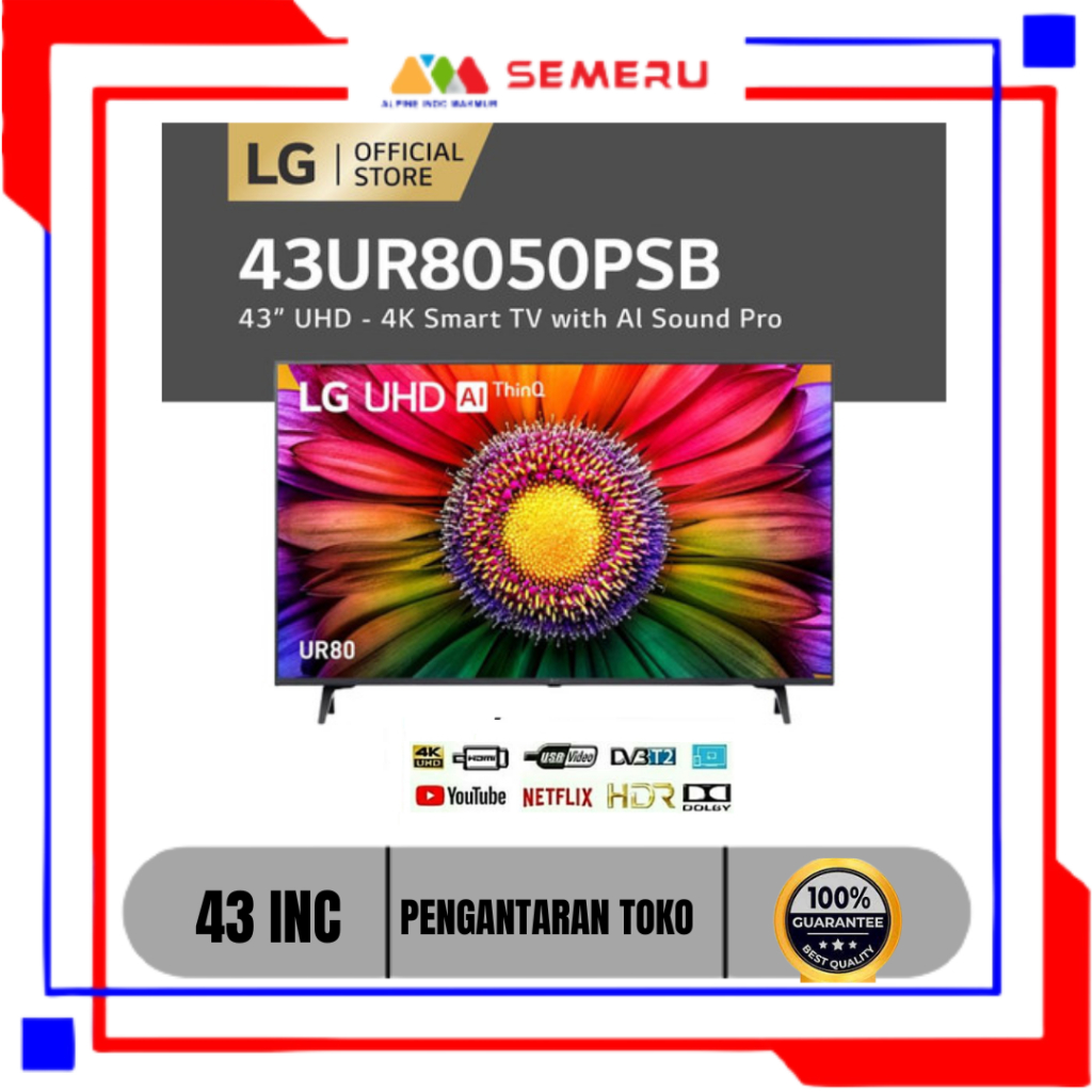 Jual LG UHD 4K SMART TV 43"INC / 50 INC / 55 INC / 65INC / 70 INC / 75 INC / 86 INC /43UR ...