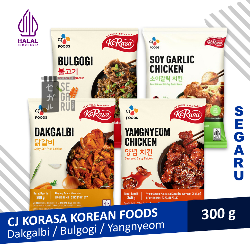 Jual CJ Korasa Korean Food Dakgalbi / Beef Bulgogi / Yangnyeom Chicken ...