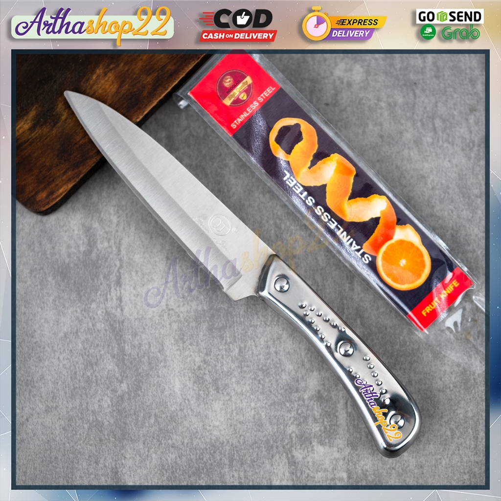 Jual Pisau Daging QJ 5inc Stainless Steel pisau dapur Chef Knife serbaguna iris cincang potong ...