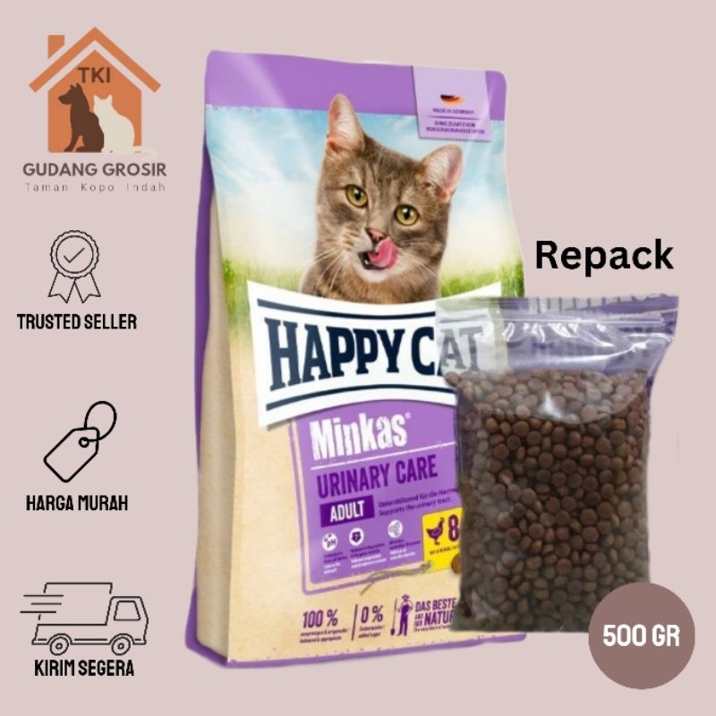 Jual REPACK - Happy Cat Minkas Urinary - Repack 500gr Makanan Kucing ...