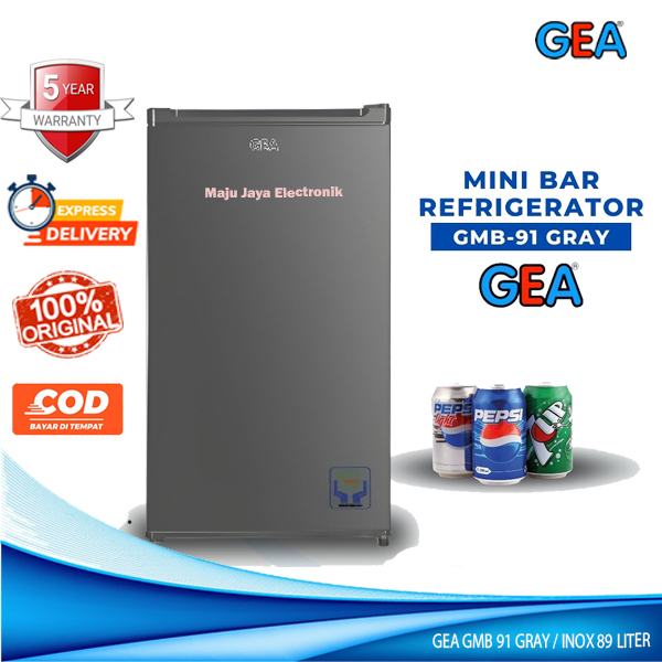 Jual Kulkas 1 Pintu Mini Bar GEA GMB 91 INOX/GRAY 89 Liter Kulkas Hotel ...