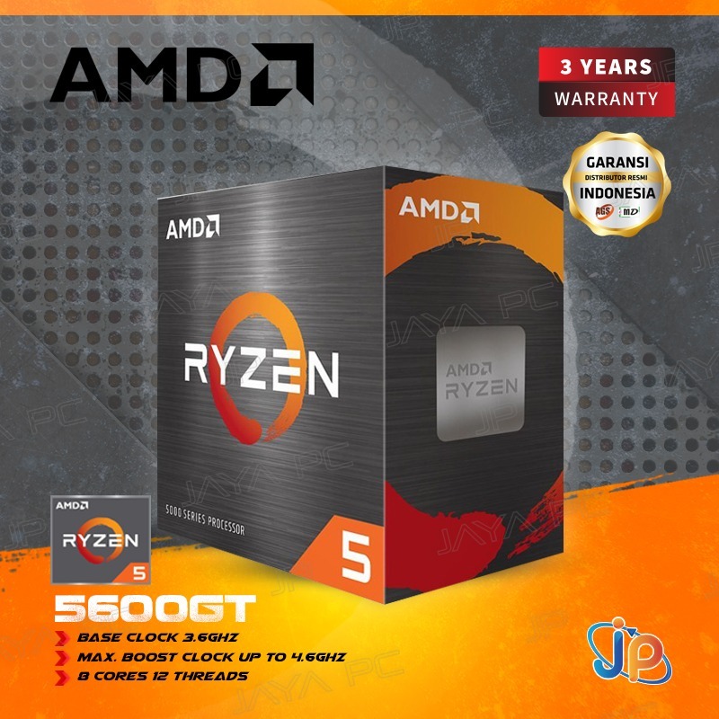 Jual Processor AMD Ryzen 5 5600GT 3.6 - 4.6 GHz Socket AM4 | Shopee ...