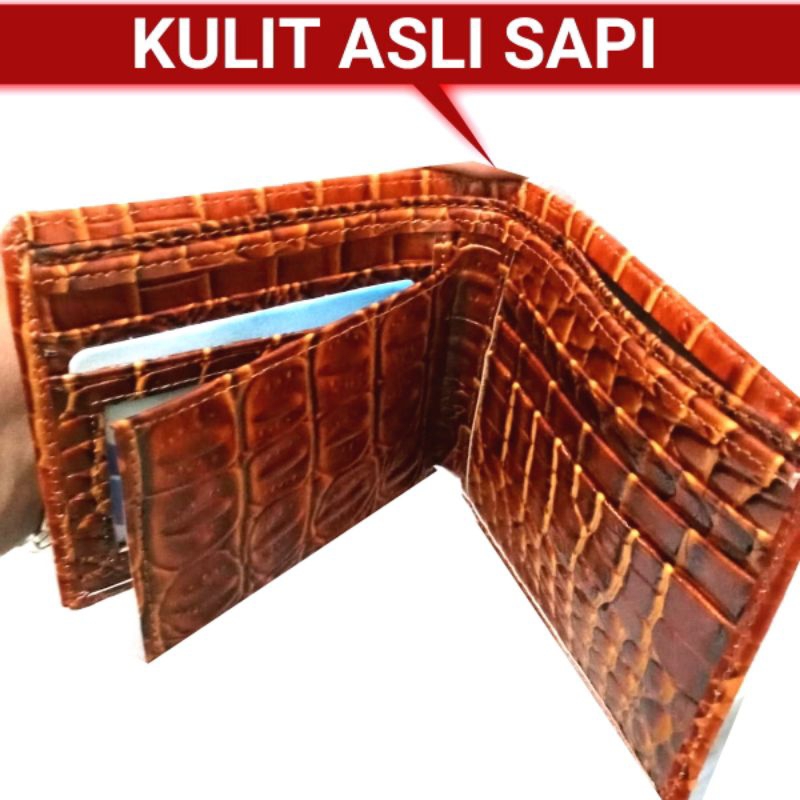 Jual ZIECO -Dompet Pria Kulit Asli Original - Kulit Sapi Motif Serat ...