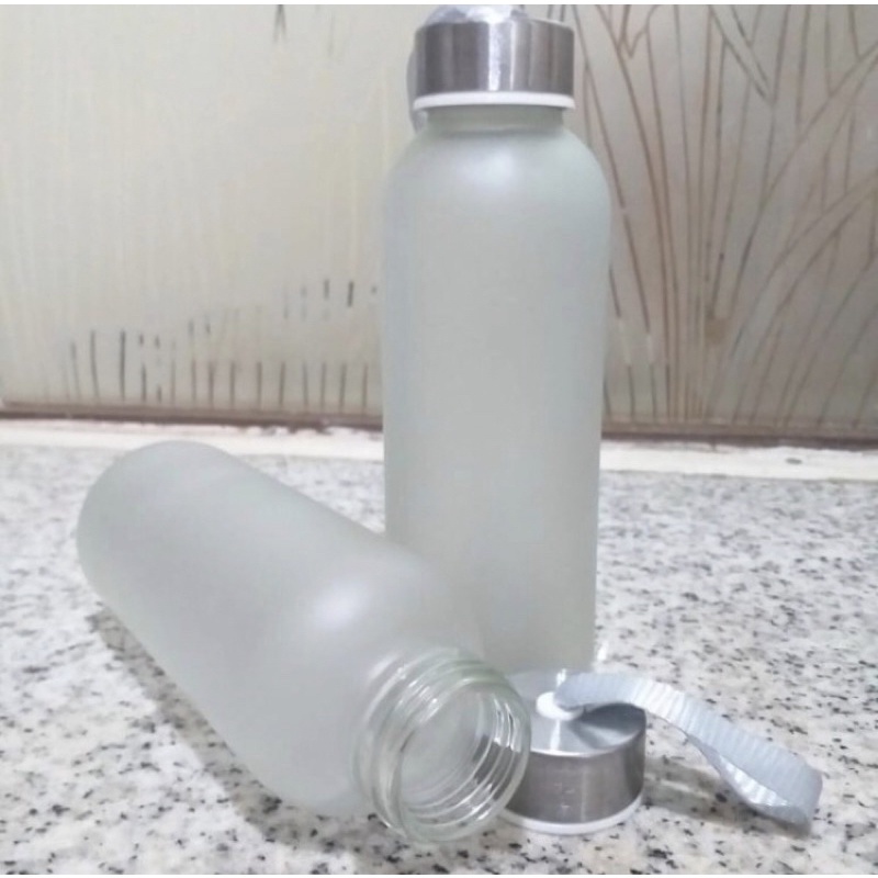 Jual Botol Kaca Bening Doff Polos 420ML | Shopee Indonesia