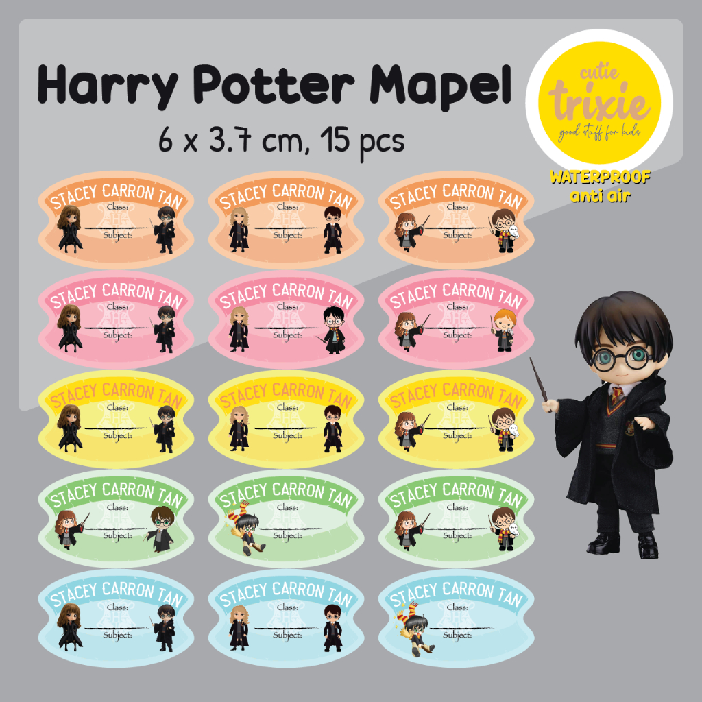 Jual Sticker Label Buku Mata Pelajaran Mapel Harry Potter | Shopee ...