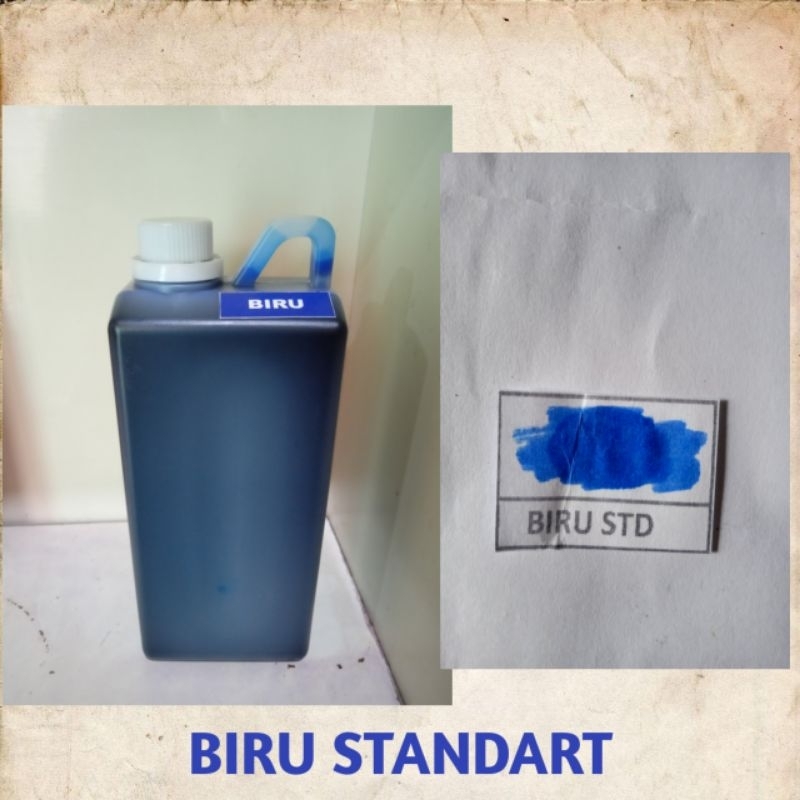 Jual Tinta stempel warna flash 1 Liter BIRU | Shopee Indonesia