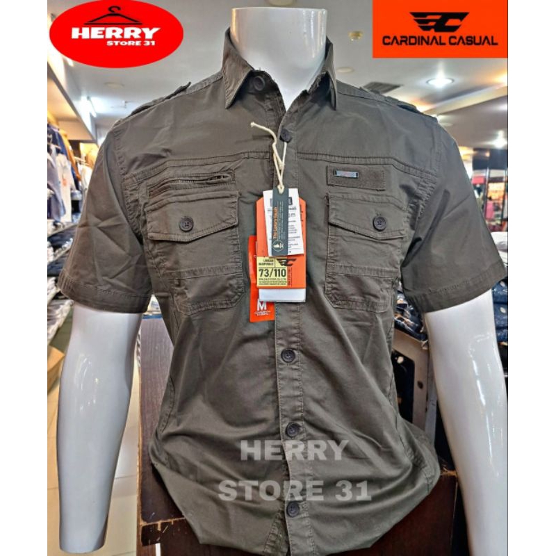 Jual KEMEJA CARDINAL CASUAL REGULER TERBARU WARNA COKLAT TANAH | Shopee ...