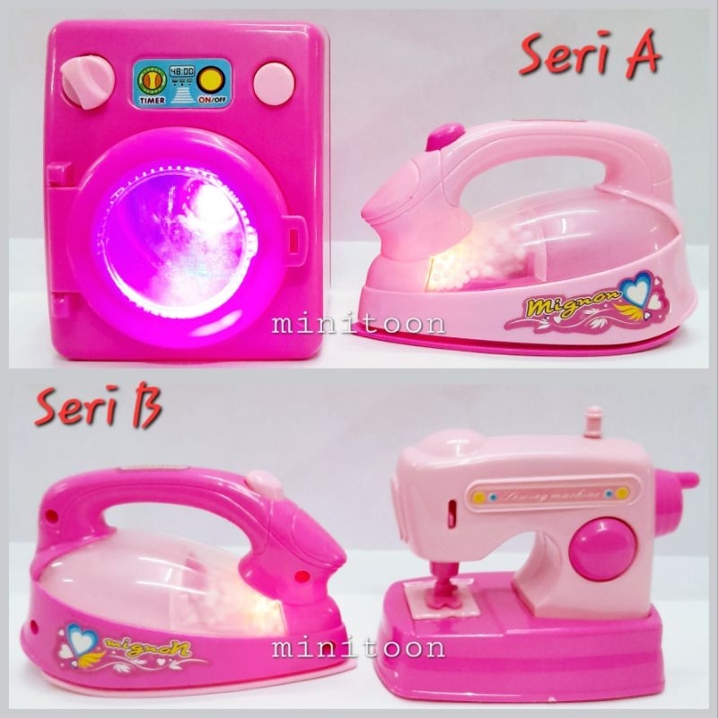 Jual Mainan MESIN CUCI MESIN JAHIT SETRIKA HOME APPLIANCES Toys Lampu ...