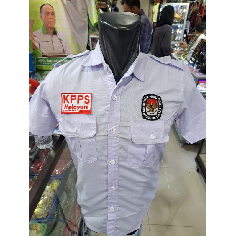 Jual kemeja putih kpps#seragam kpps | Shopee Indonesia