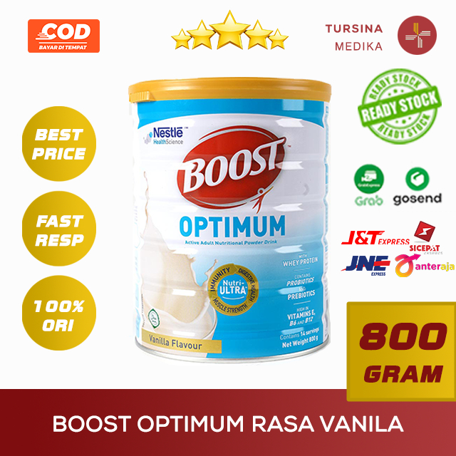 Jual NESTLE BOOST Optimum Susu Bubuk Rasa Vanila Dewasa dan Lansia Kaleng 800g | Shopee Indonesia