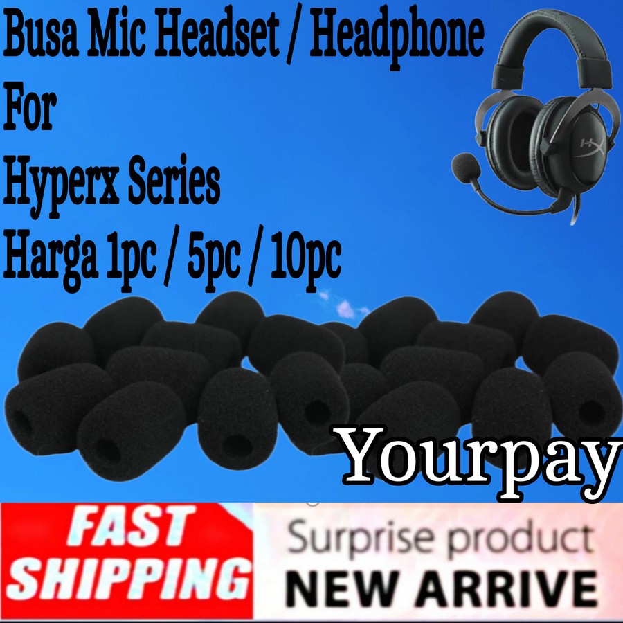 Jual Foam Microphone Hyperx Cloud / II / 2 / Alpha / Alpha S / Revolver S / Core / Stinger ...
