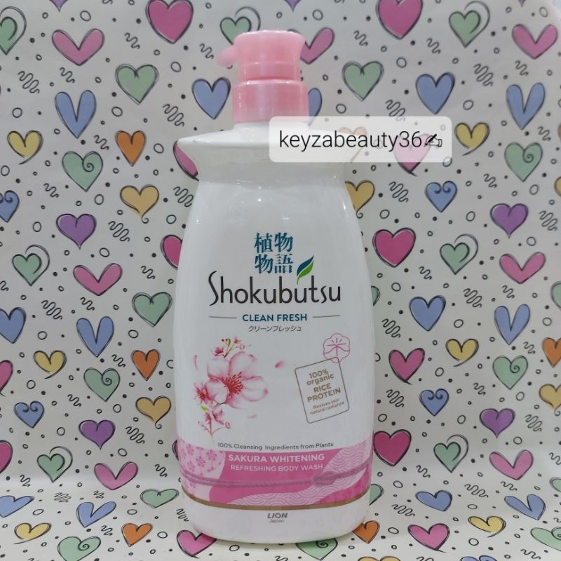 Jual SHOKUBUTSU Sabun Clean Fresh Sakura Whitening 900gr | Shopee Indonesia