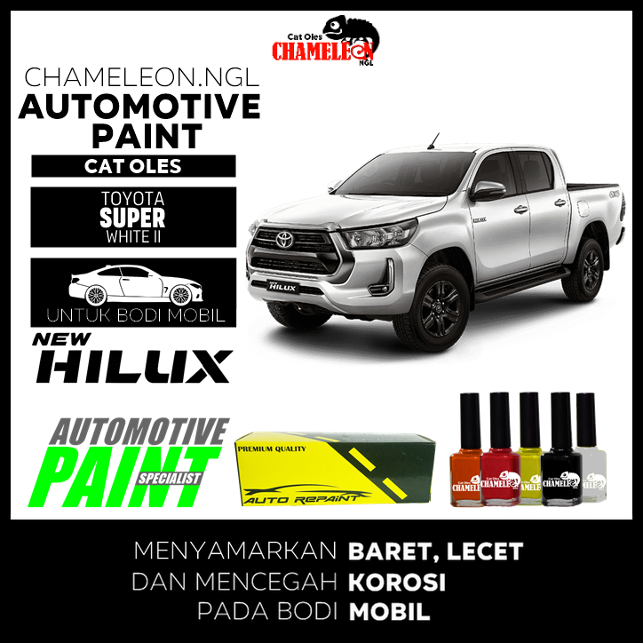 Jual Cat Oles Toyota New Hilux Super White II Automotive Paint ...